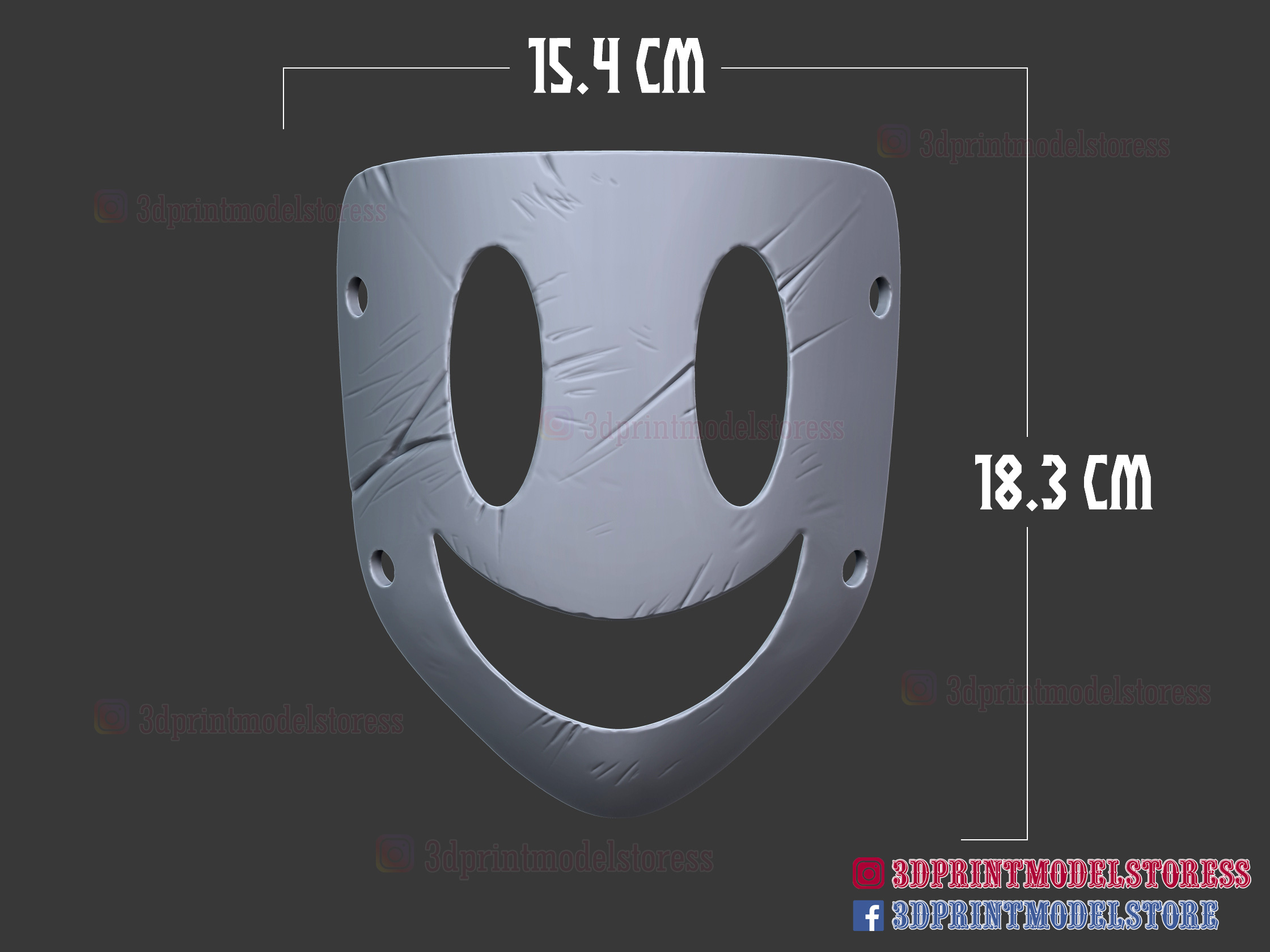 3D file Sniper Mask Cosplay 3D print model - Tenkuu Shinpan Mask 🔫・3D ...