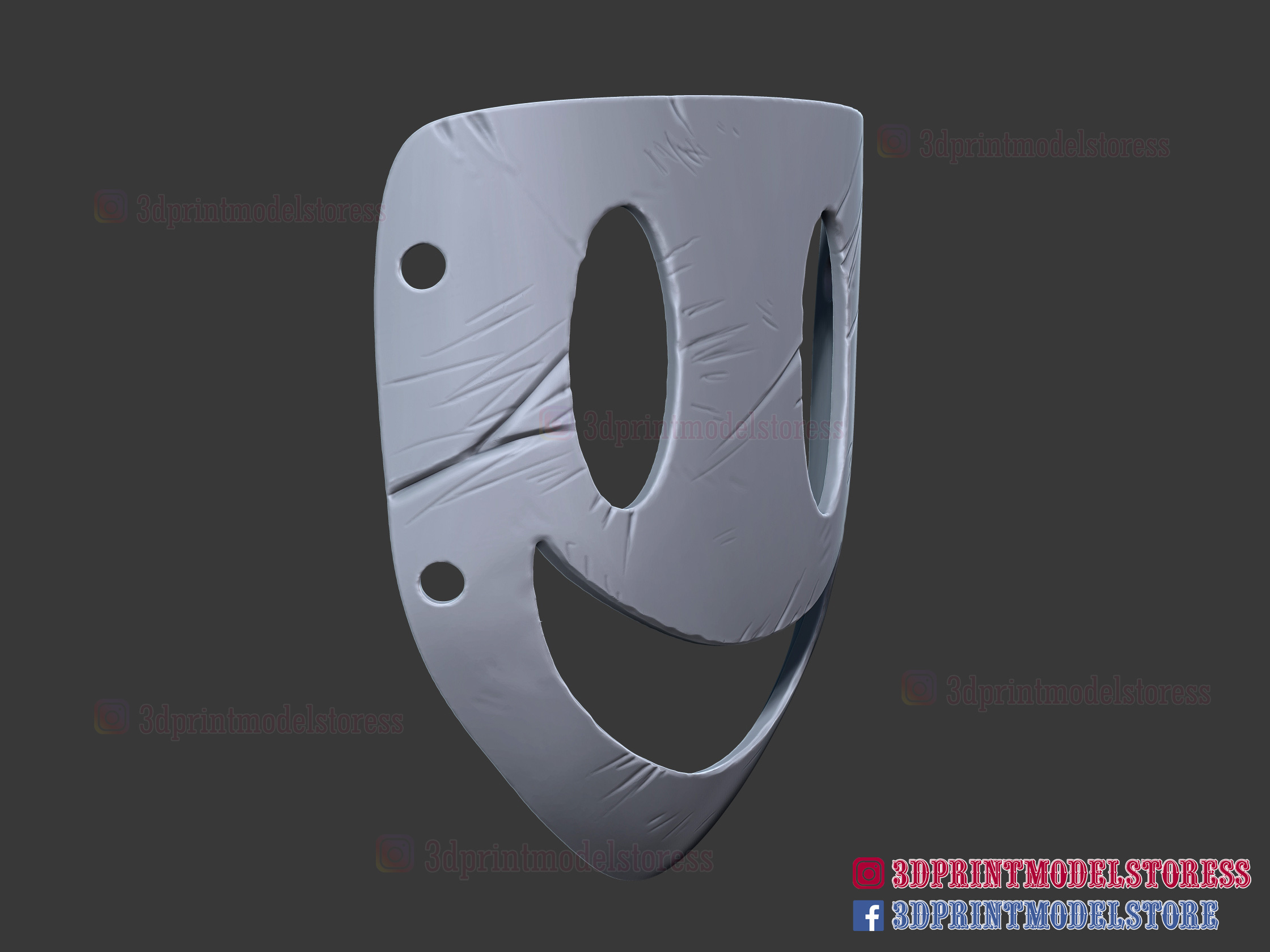 3D file Sniper Mask Cosplay 3D print model - Tenkuu Shinpan Mask 🔫・3D ...
