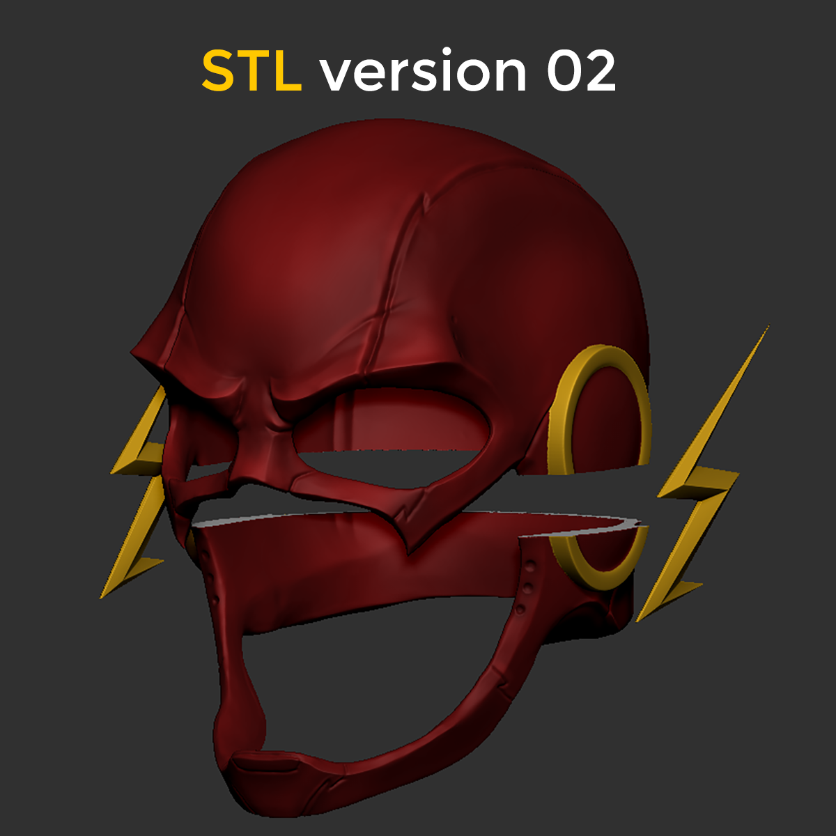 Télécharger fichier STL Le super-héros de Flash Helmet Cosplay • Design ...