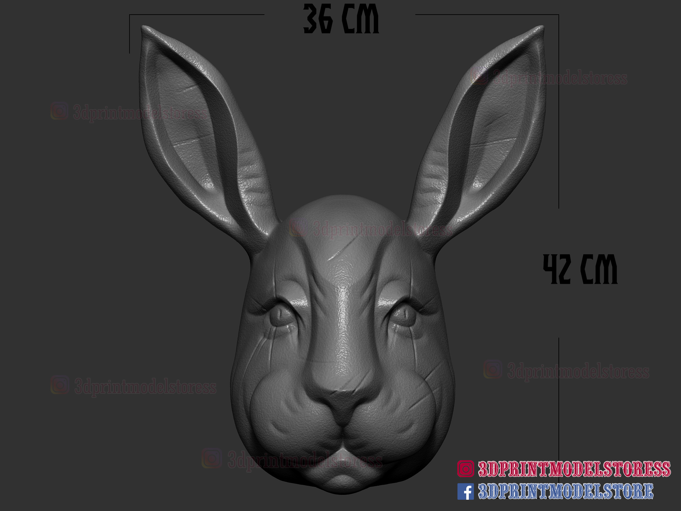 Fichier 3D Casque de lapin 🎃・Modèle à imprimer en 3D à télécharger・Cults
