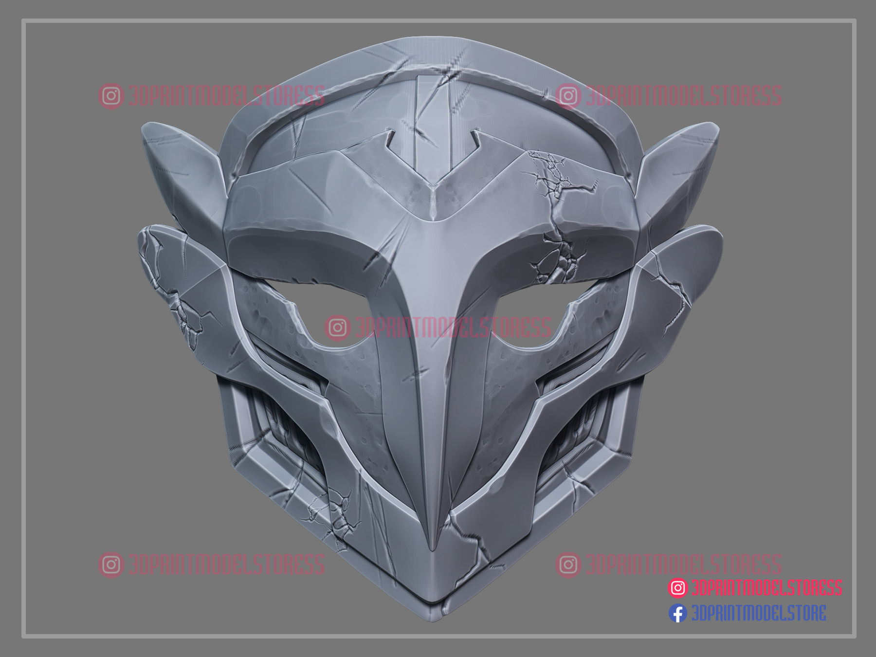 3D file Arcane Firelight Leader Mask - LoL League of Legends 🎃・Model to ...