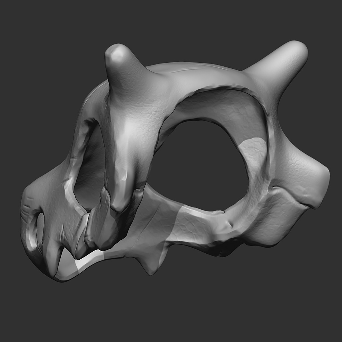 3D file Cubone Dog Mask・Template to download and 3D print・Cults