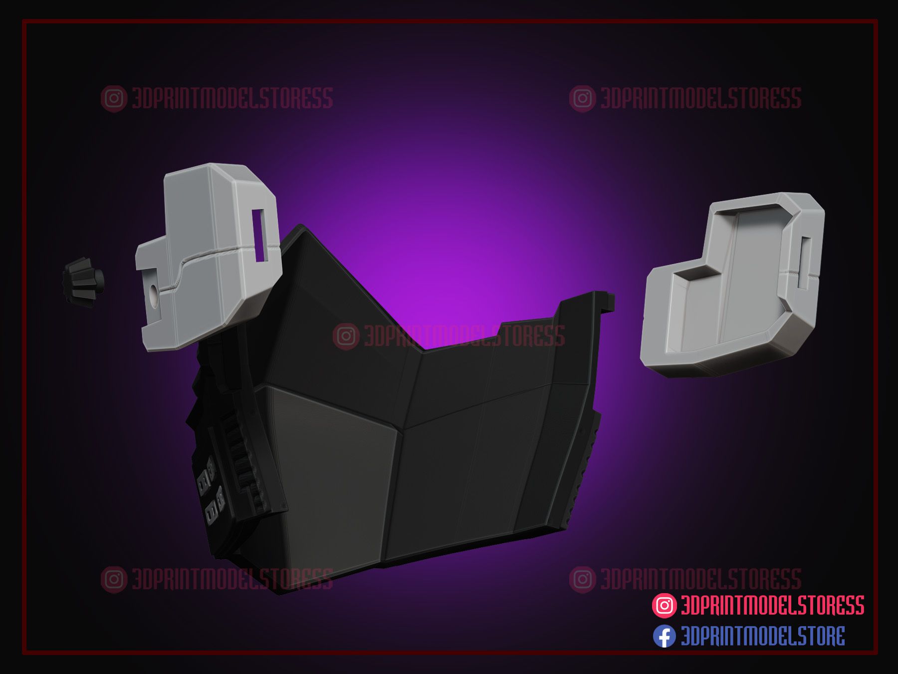 3D file Shinso Hitoshi Mask My Hero Academia - Artificial Vocal Cords ...