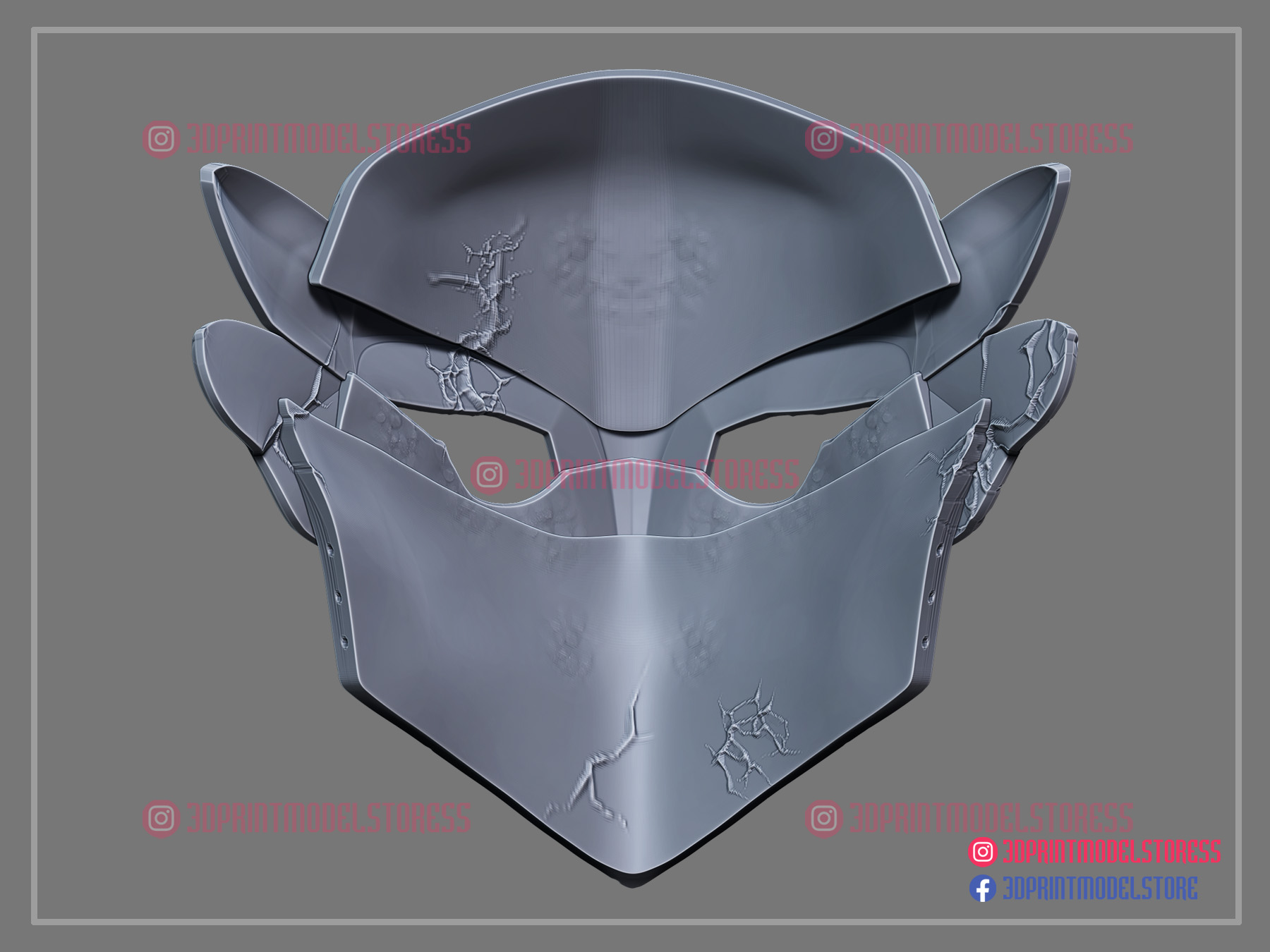 3D file Arcane Firelight Leader Mask - LoL League of Legends 🎃・Model to ...