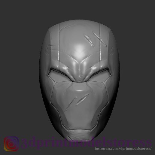 Download 3D printer files Red Hood Rebirth Helmet - Red Hood Mask Jason ...