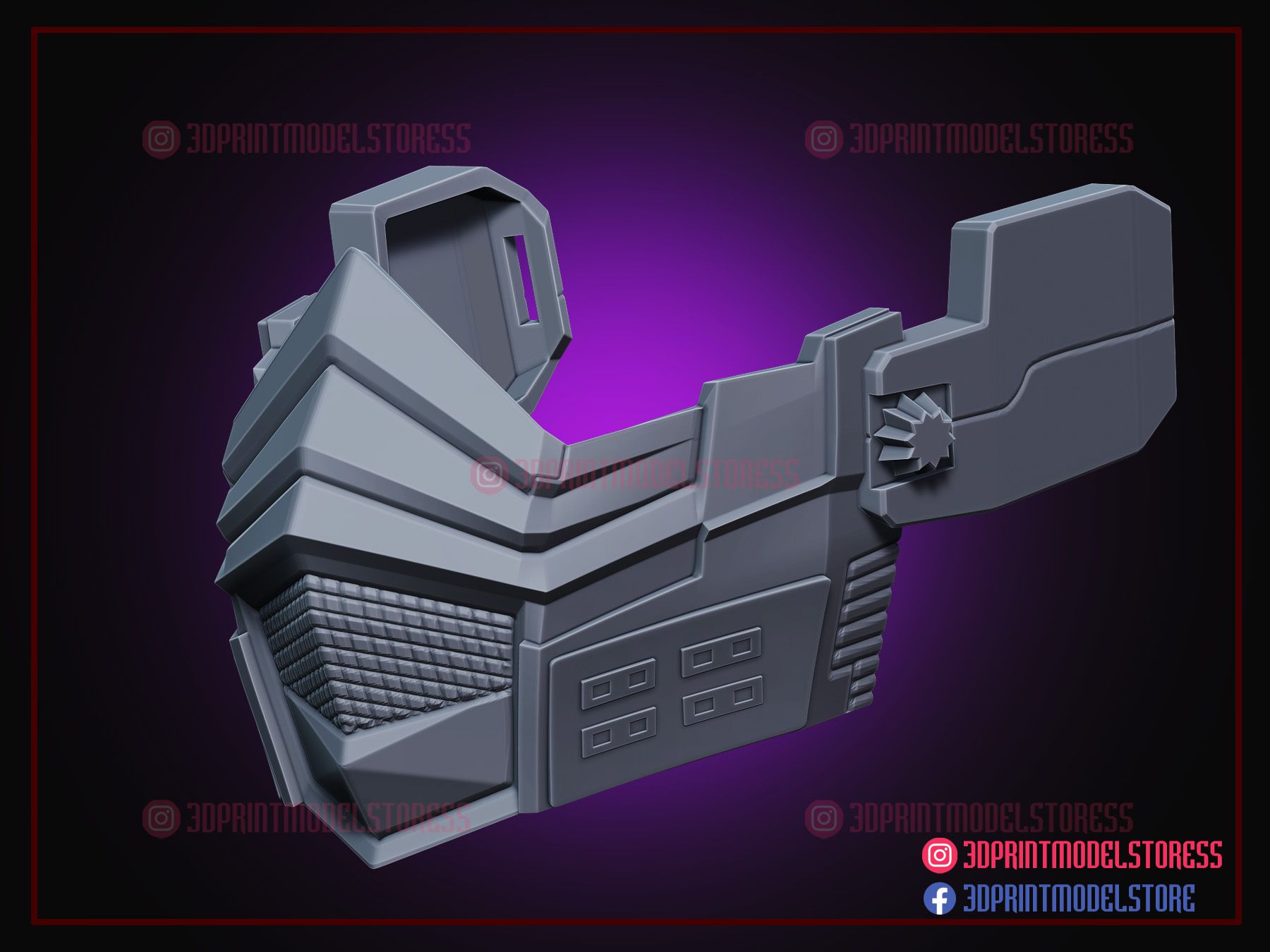 3D file Shinso Hitoshi Mask My Hero Academia - Artificial Vocal Cords ...