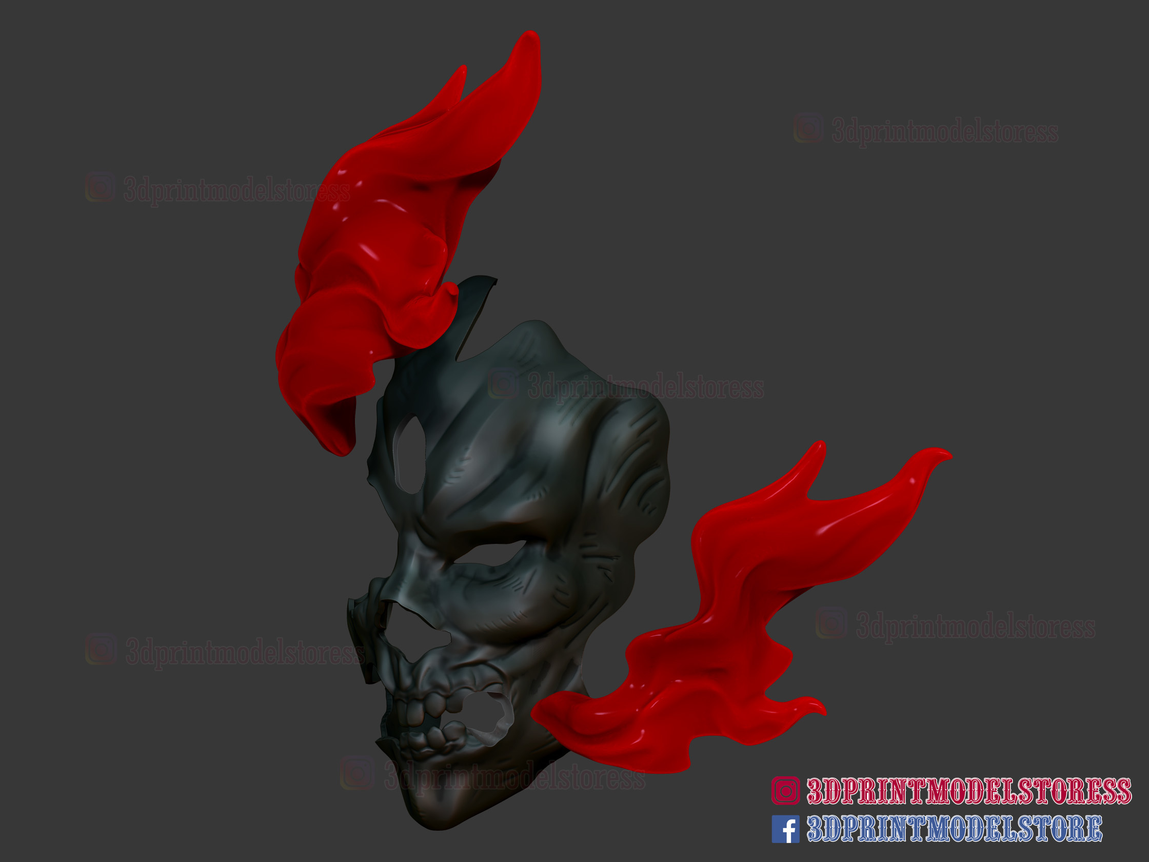 Archivo 3D Máscara de Ghost Rider - Casco Marvel Comic Cosplay ...