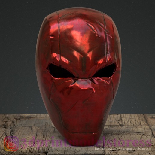 Download 3D printer files Red Hood Rebirth Helmet - Red Hood Mask Jason ...