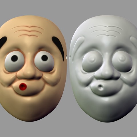 Download 3D printer files Japan Anime Death Note Mask Hyottoko L ...