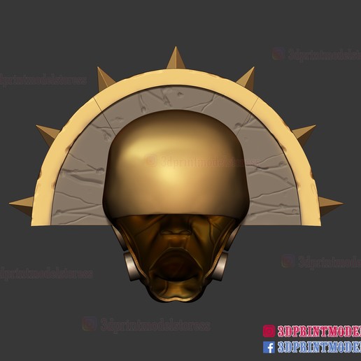Download 3D model Warhammer 40K Mask Cosplay - Halloween Helmet Costume ...