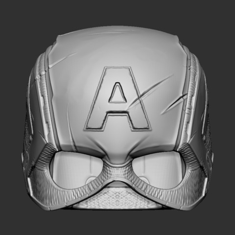 Download 3D printer model Captain America Helmet Avengers Endgame ...