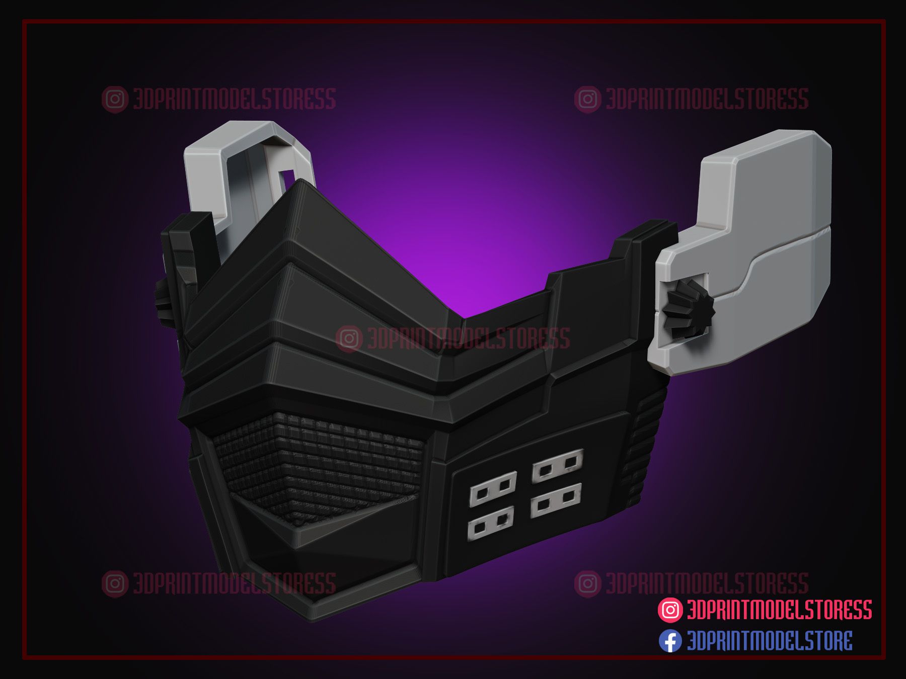 3D file Shinso Hitoshi Mask My Hero Academia - Artificial Vocal Cords ...