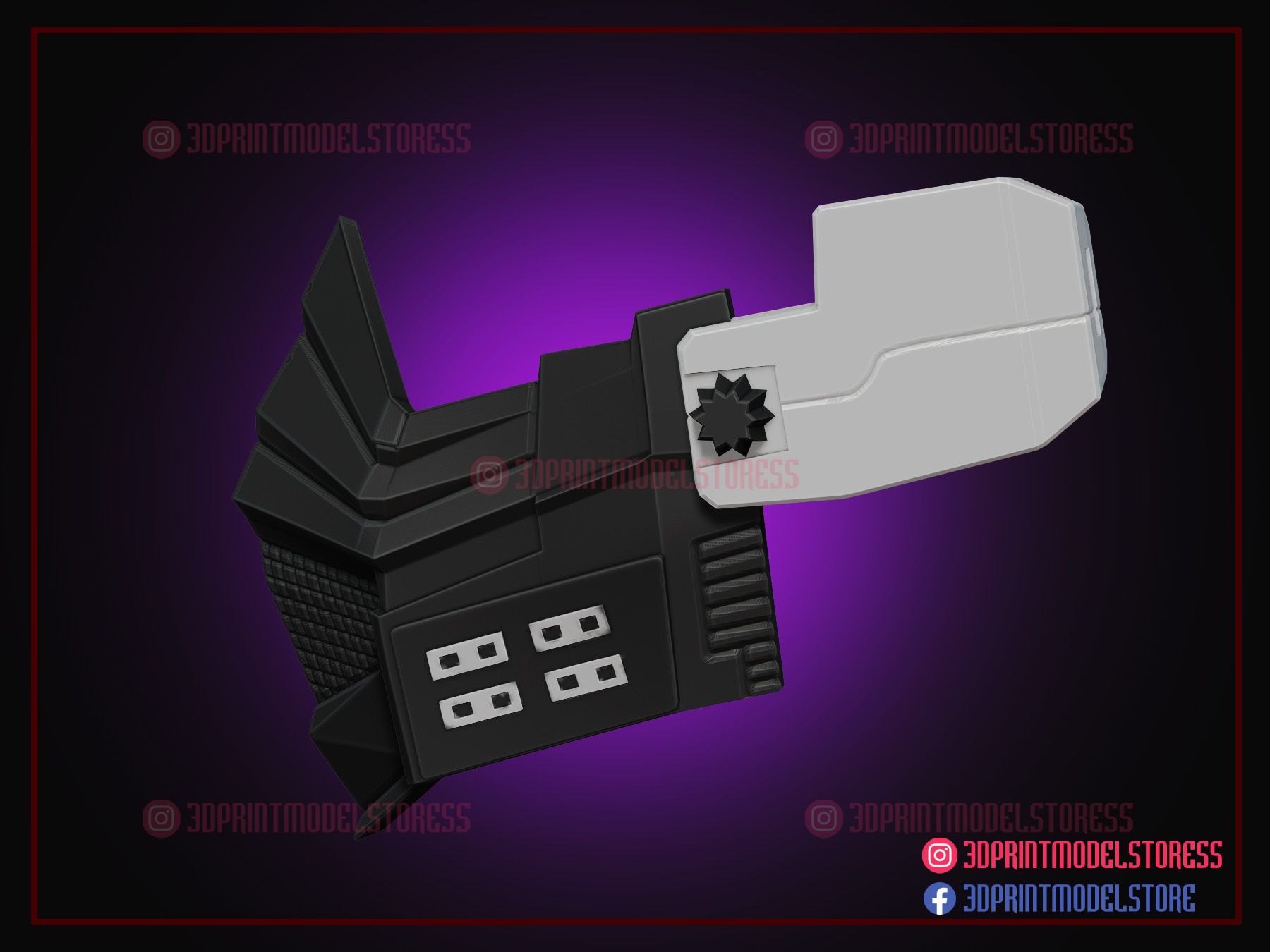 3D file Shinso Hitoshi Mask My Hero Academia - Artificial Vocal Cords ...