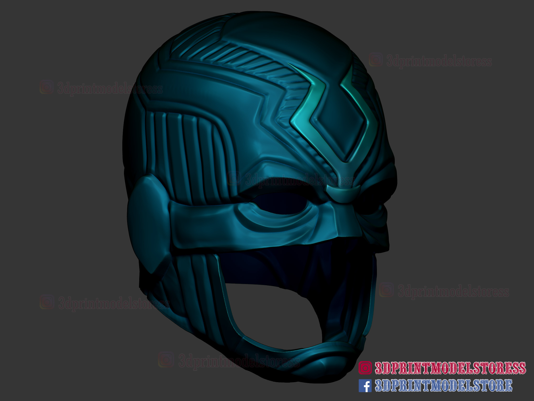 Download STL file Black Bolt Helmet Marvel Comics • 3D printer design ...