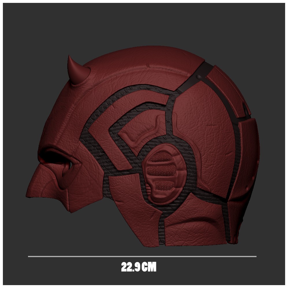 Файл STL Маска Сорвиголовы 3D печать - Шлем Сорвиголовы Marvel Cosplay ...