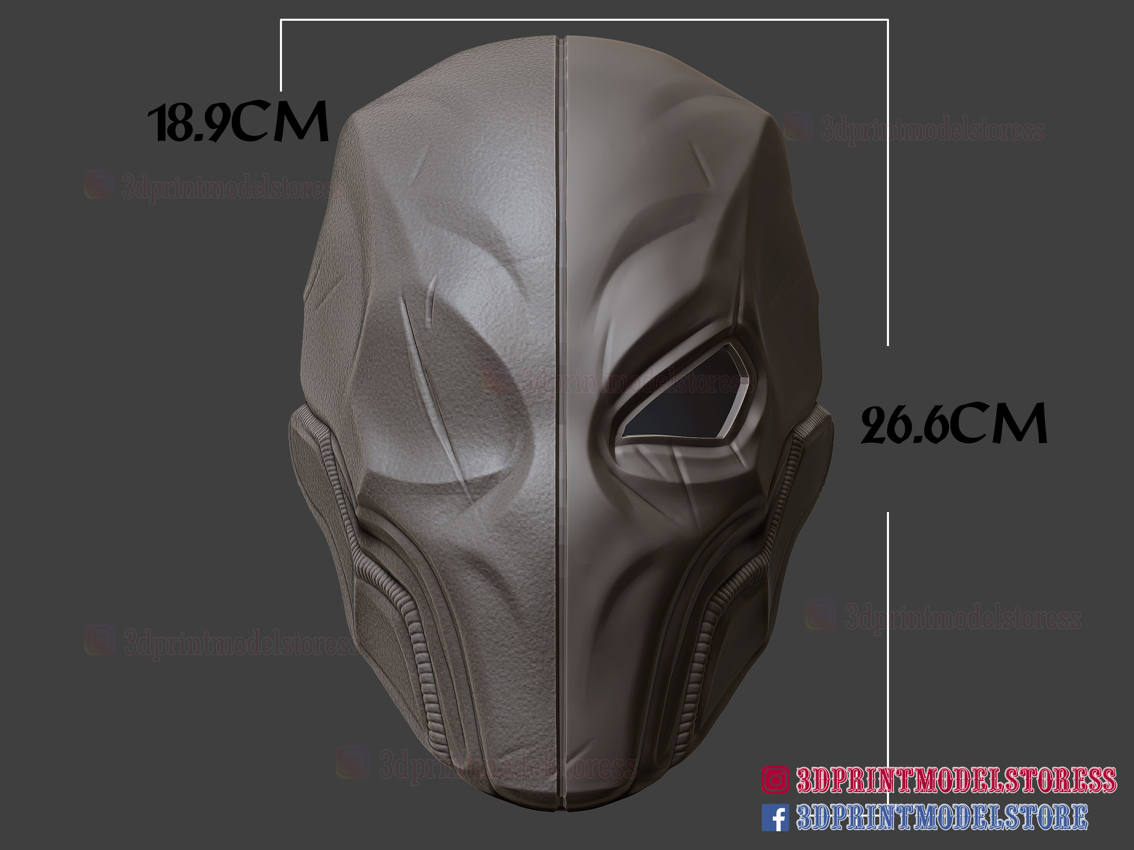 3D file Deathstroke Helmet - DC Comics Cosplay Mask 🪖・3D print design ...