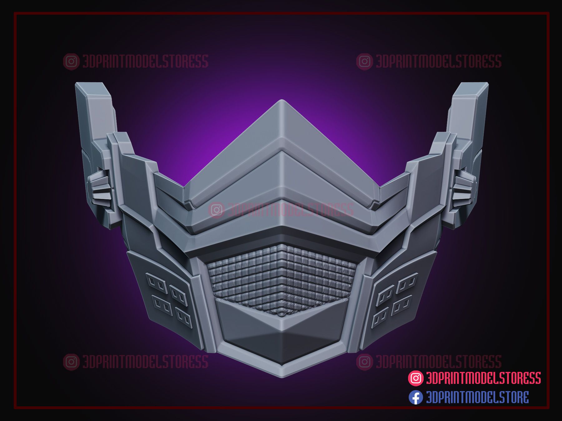 3D file Shinso Hitoshi Mask My Hero Academia - Artificial Vocal Cords ...