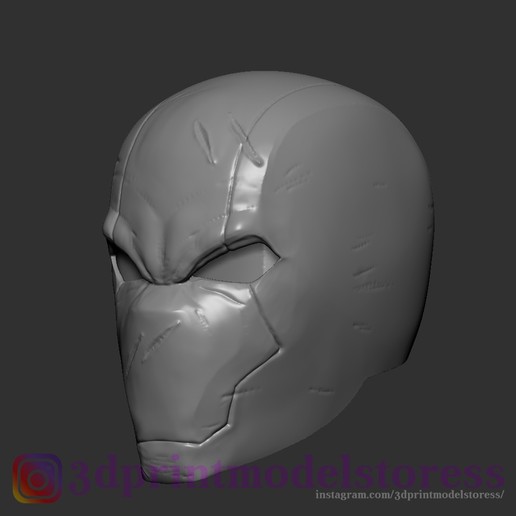 Download 3D printer files Red Hood Rebirth Helmet - Red Hood Mask Jason ...