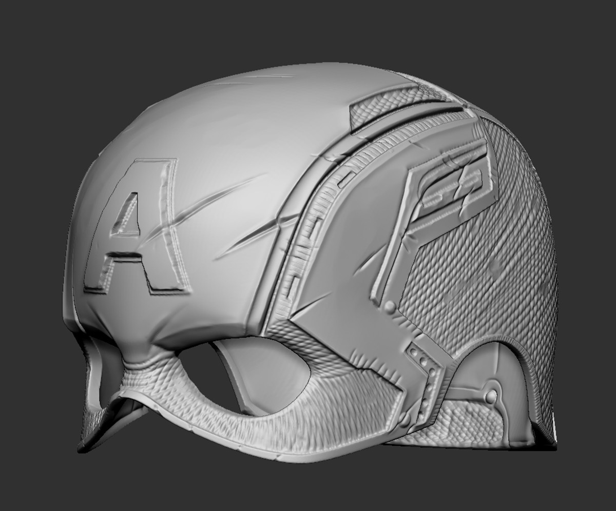 Télécharger fichier STL Captain America Helmet Avengers Endgame Cosplay ...