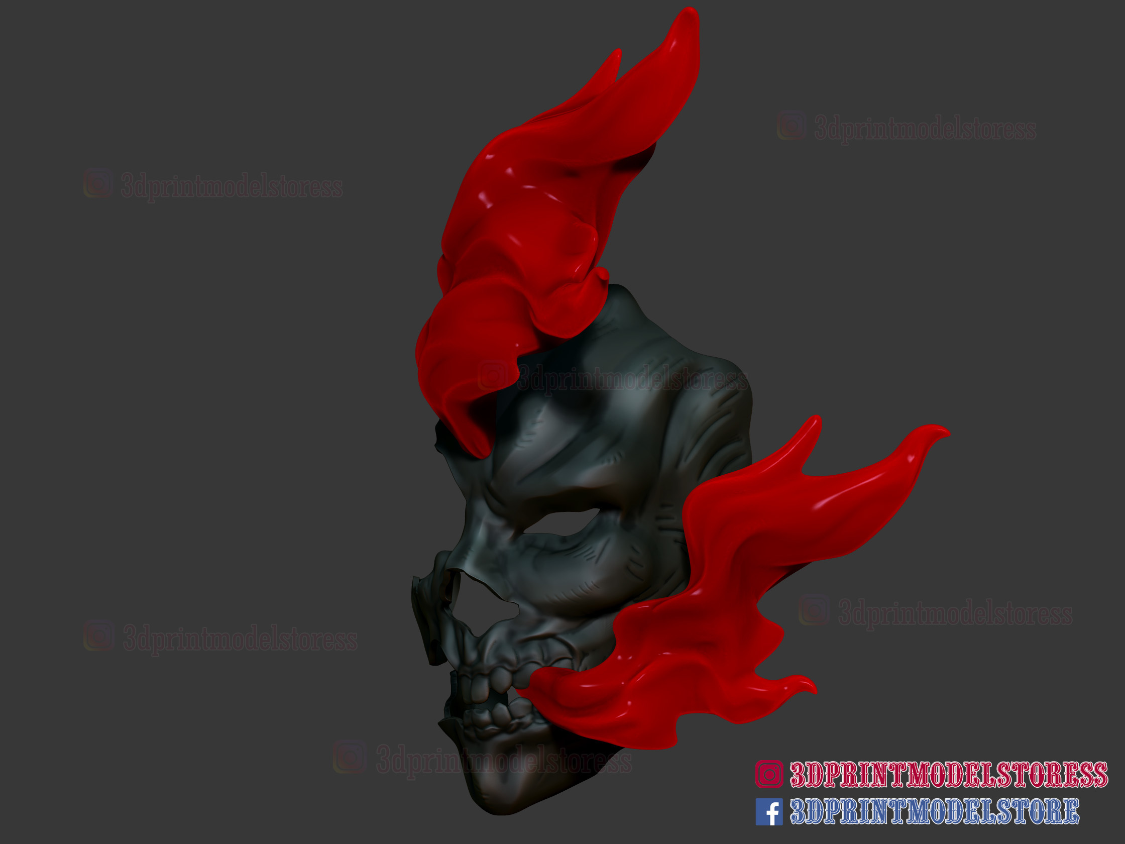 Archivo 3D Máscara de Ghost Rider - Casco Marvel Comic Cosplay ...