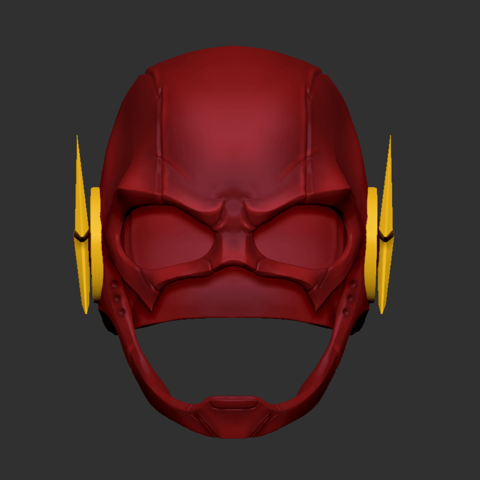 Download 3D printer files The Flash Helmet Cosplay Superhero ・ Cults