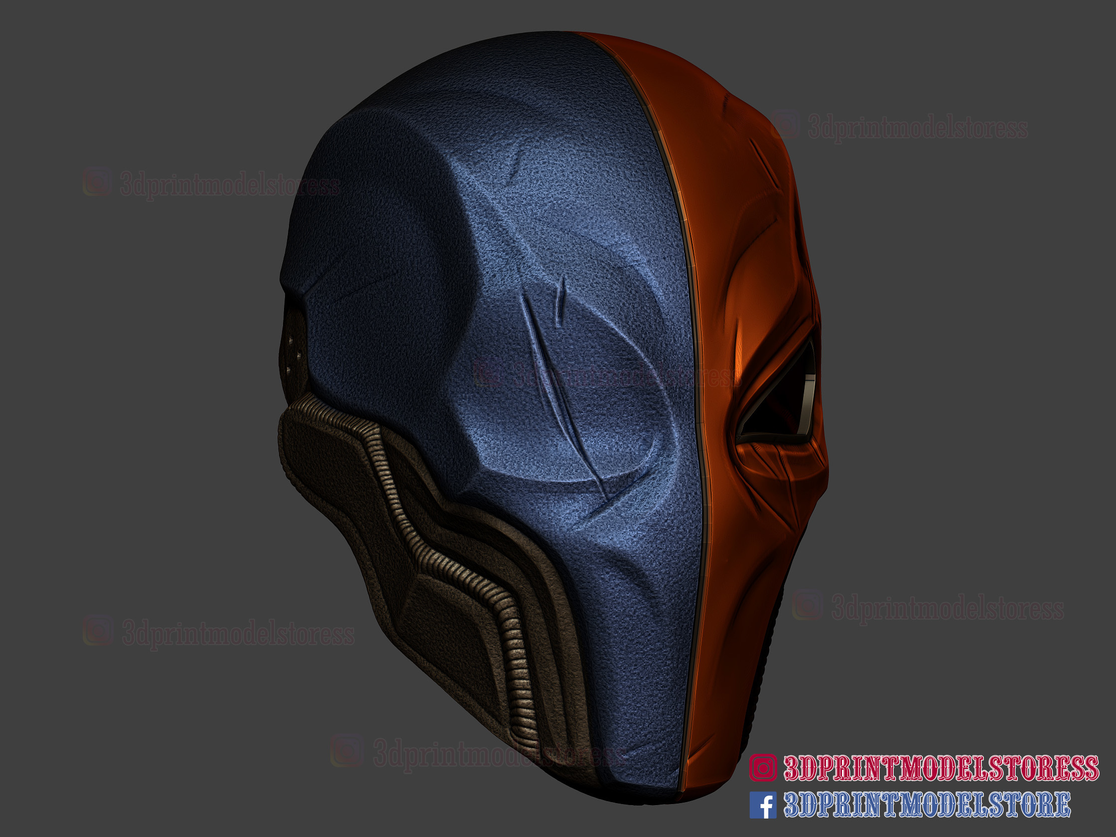 3D file Deathstroke Helmet - DC Comics Cosplay Mask 🪖・3D print design ...