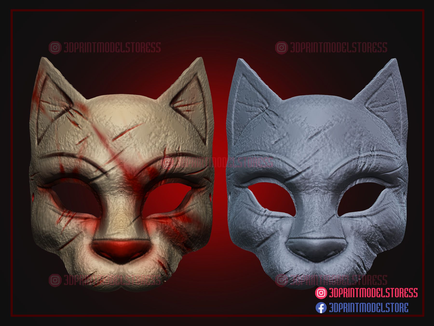 Бесплатный 3D файл Dead by Daylight - Huntress Cat Mask - Halloween ...