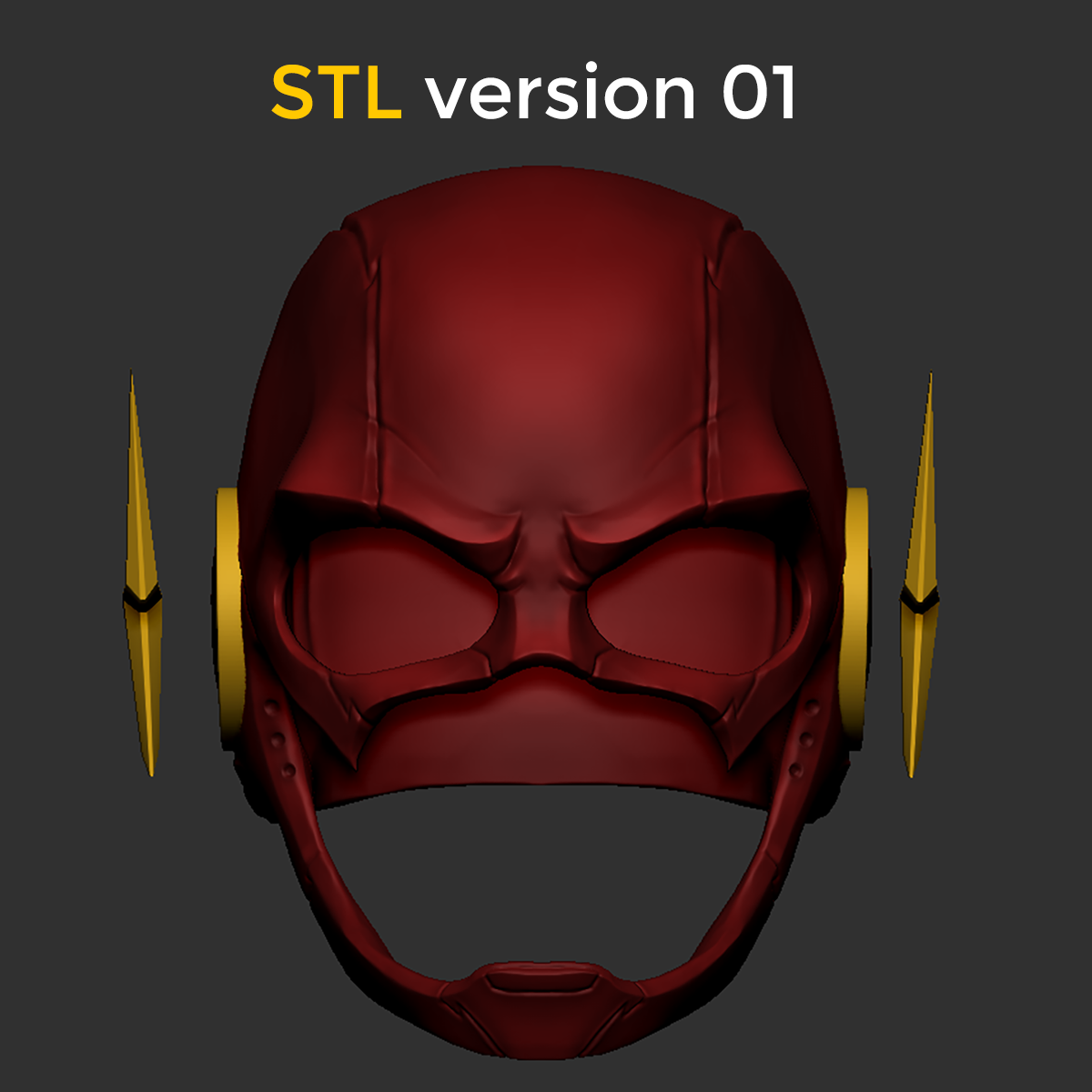 Descargar archivo STL El superhéroe de Flash Helmet Cosplay • Plan para ...