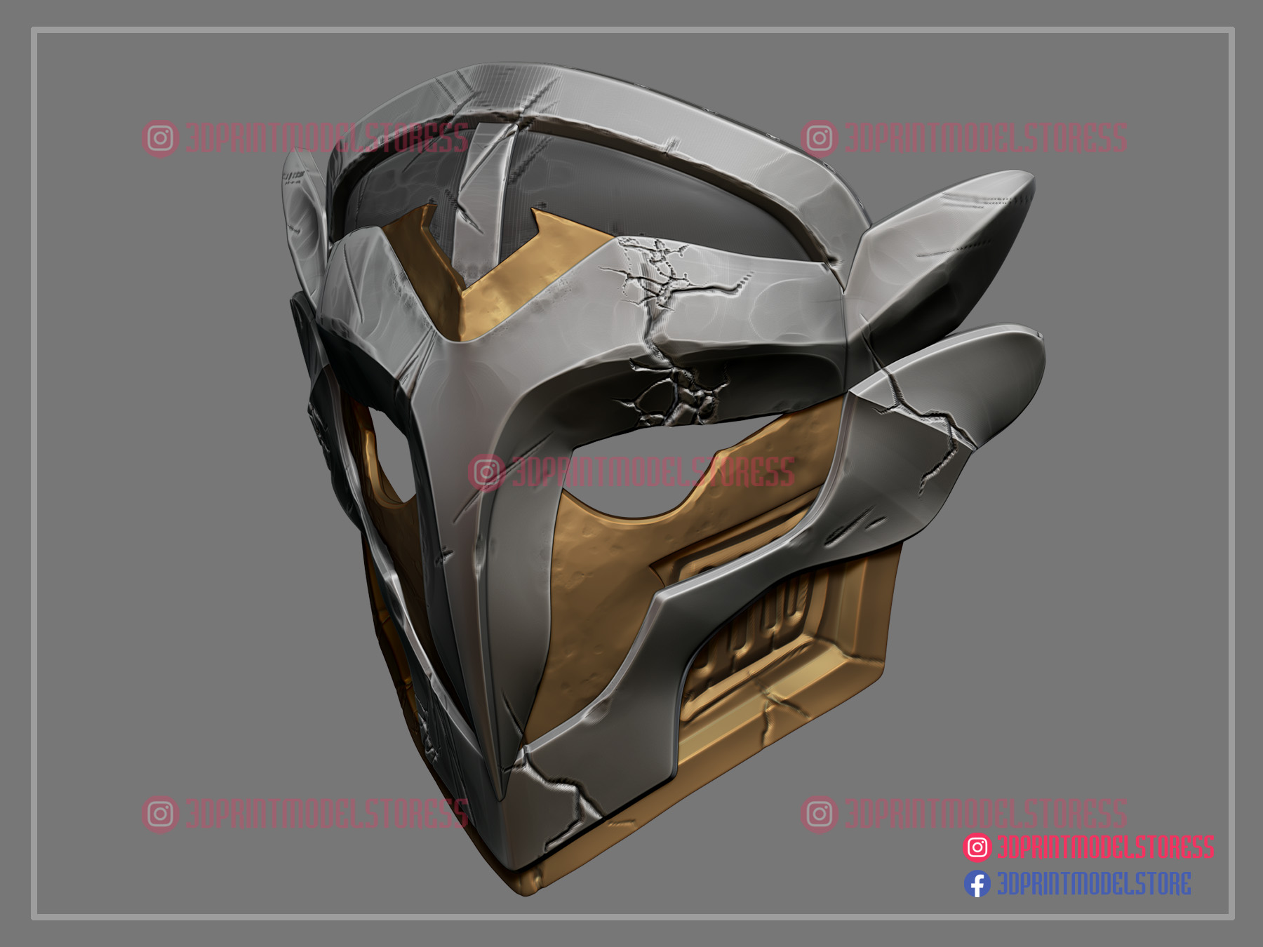 3D file Arcane Firelight Leader Mask - LoL League of Legends 🎃・Model to ...