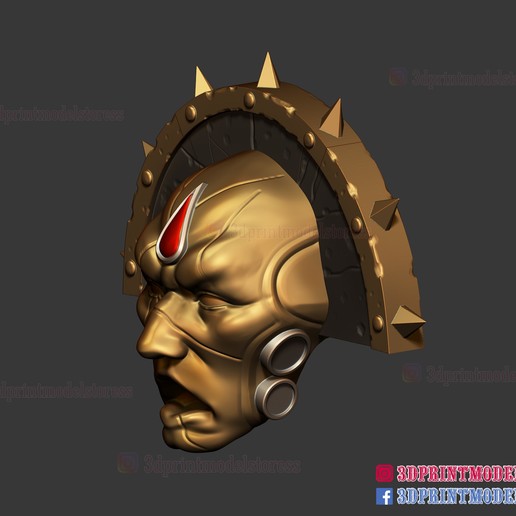 Download 3D model Warhammer 40K Mask Cosplay - Halloween Helmet Costume ...
