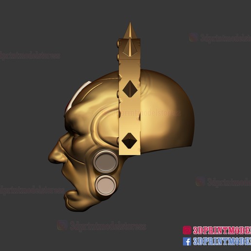 Download 3D model Warhammer 40K Mask Cosplay - Halloween Helmet Costume ...