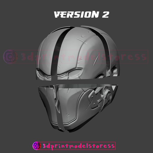 Download 3D printing templates Red Hood Helmet - Red Hood Injustice ...