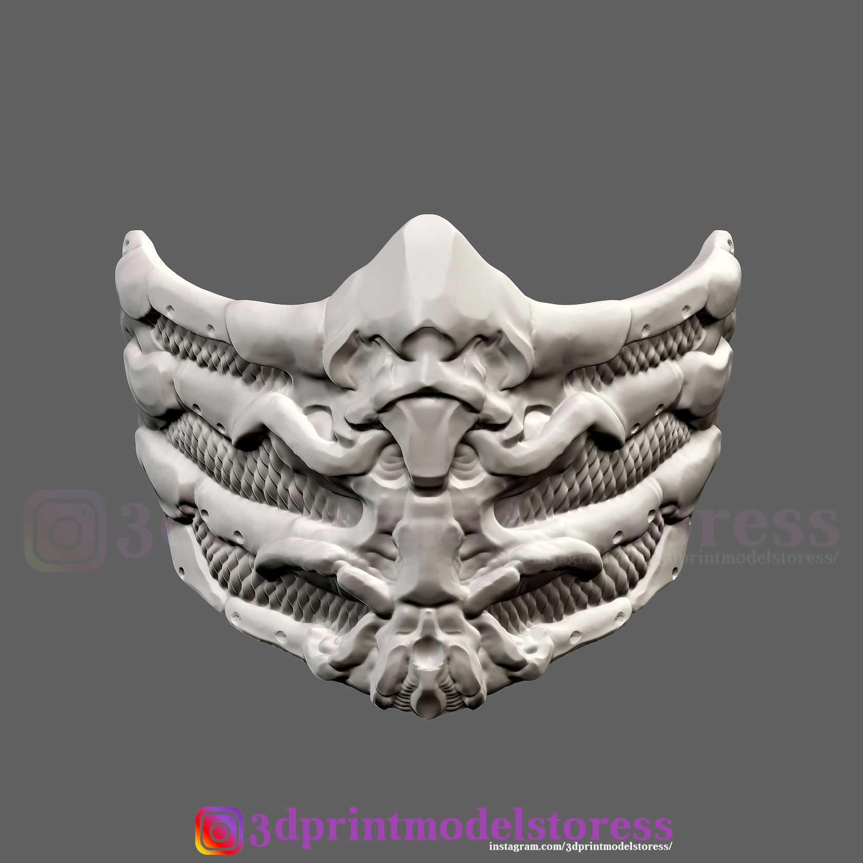 Download STL file Scorpion Mask from Mortal Kombat Cosplay 3D Print ...