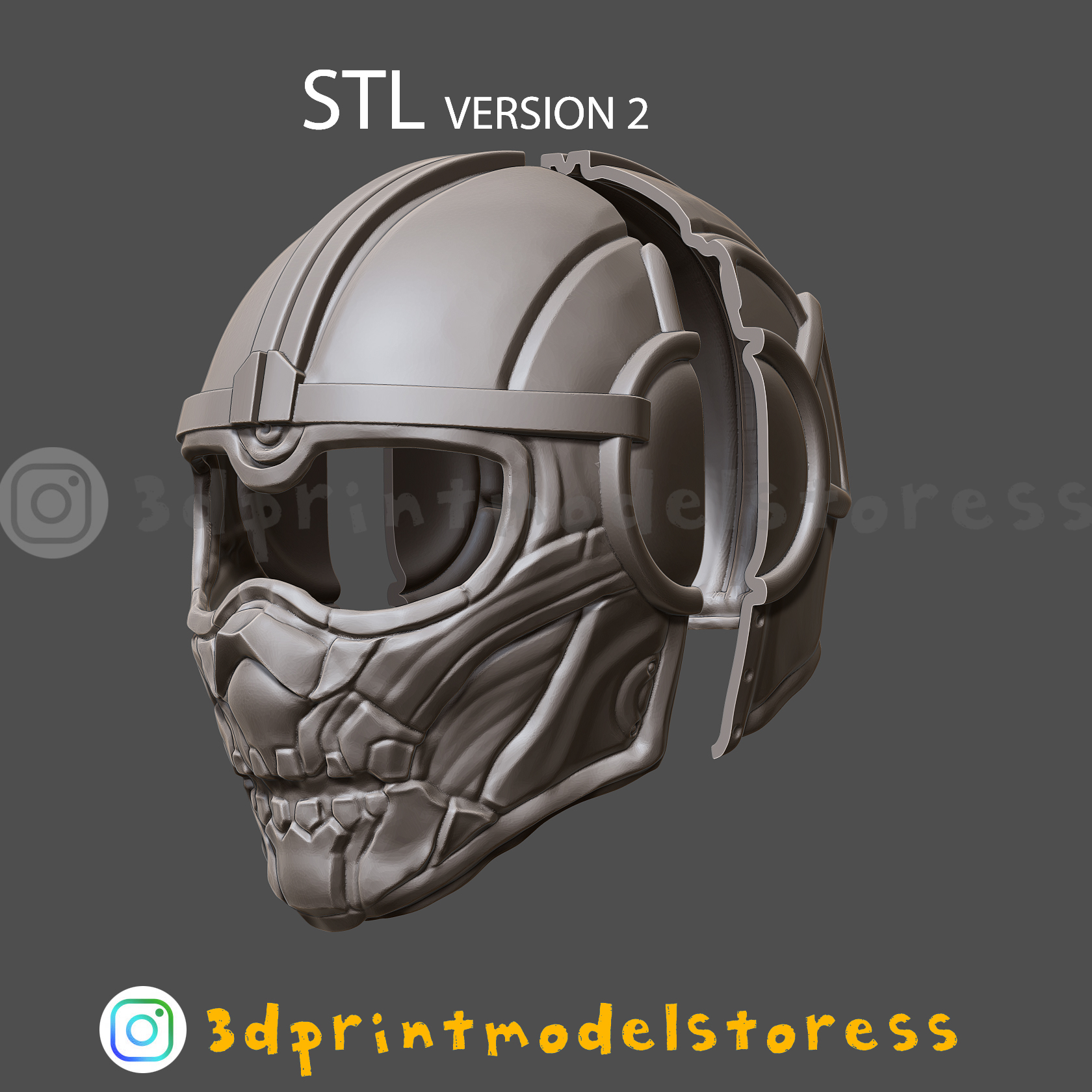 Download STL file Taskmaster Mask Black Widow Marvel Helmet • Model to ...