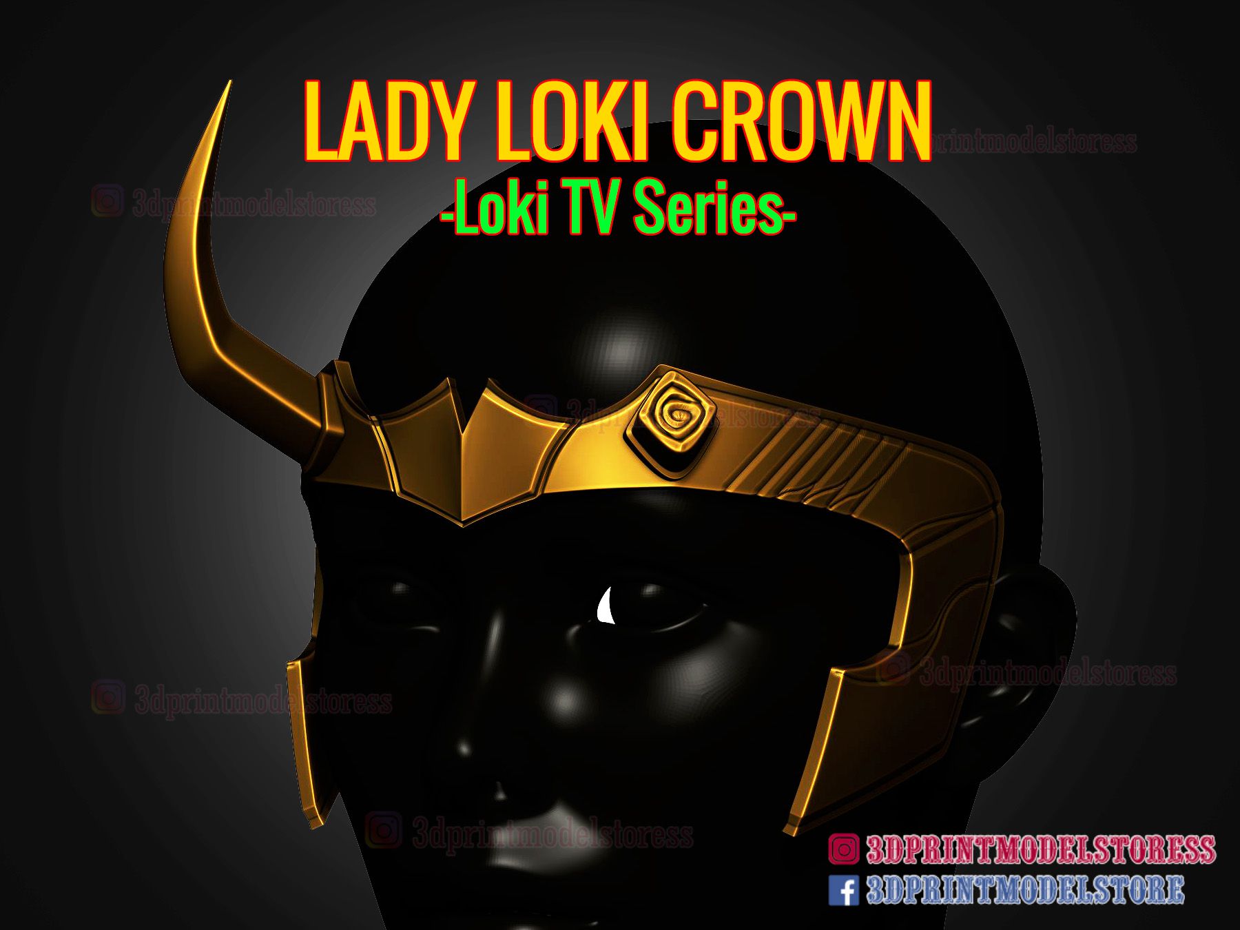 3D file Loki Crown Cosplay Halloween・3D printable model to download・Cults