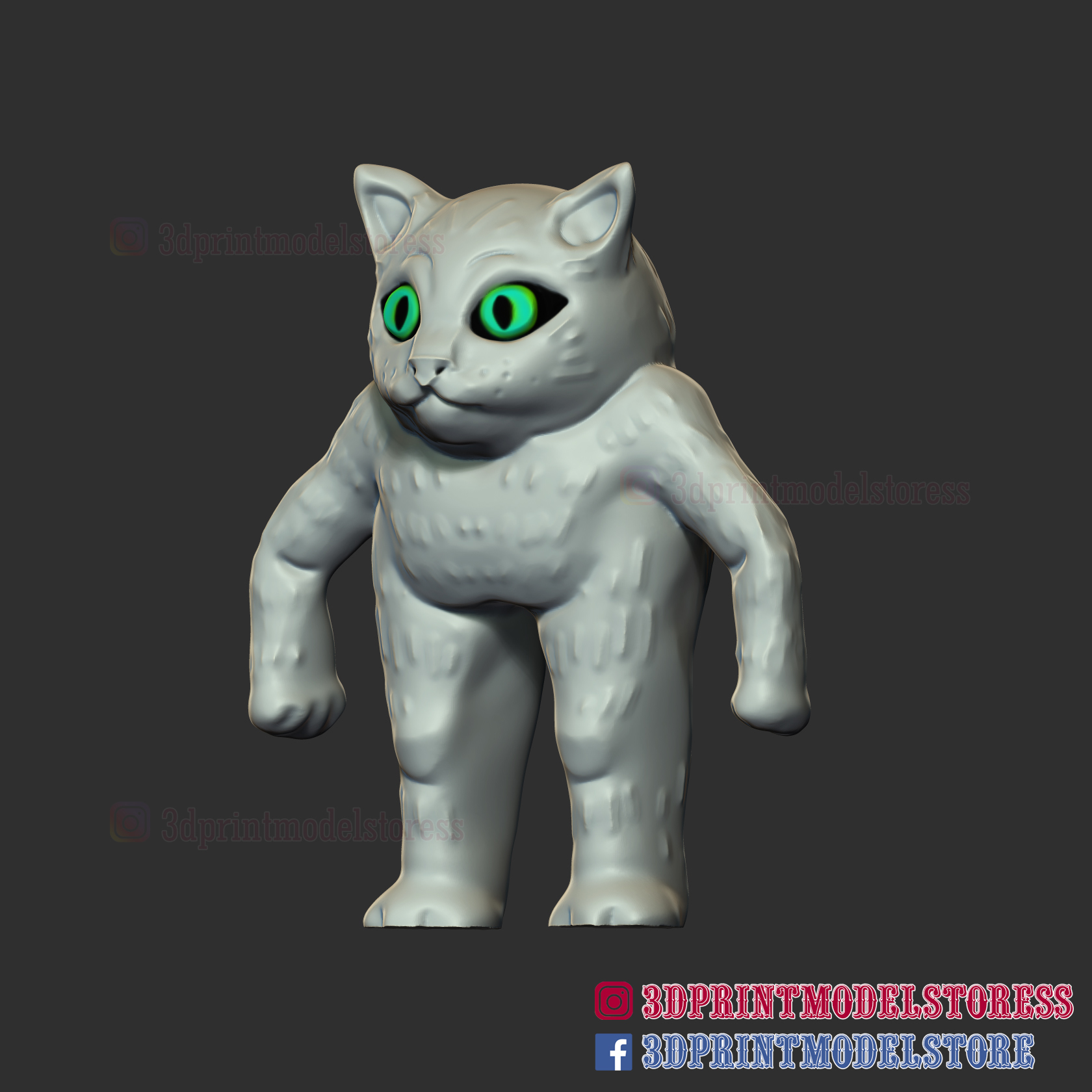 STL file Meme Cat - Cute Cat STL File 3D Printable 🐱・3D printable model ...