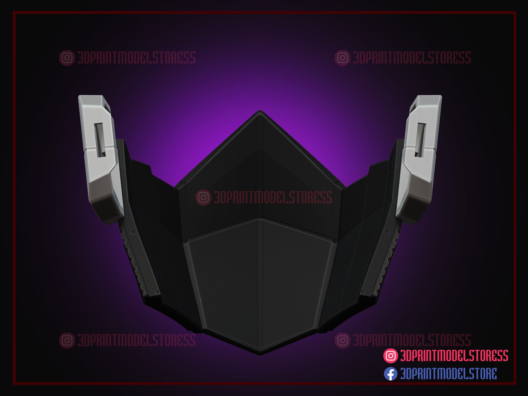 3D file Shinso Hitoshi Mask My Hero Academia - Artificial Vocal Cords ...