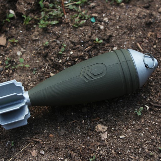 Descargar archivo STL MUNICIÓN DE MORTERO DE 60 MM. C02 12G. CARTUCHO ...