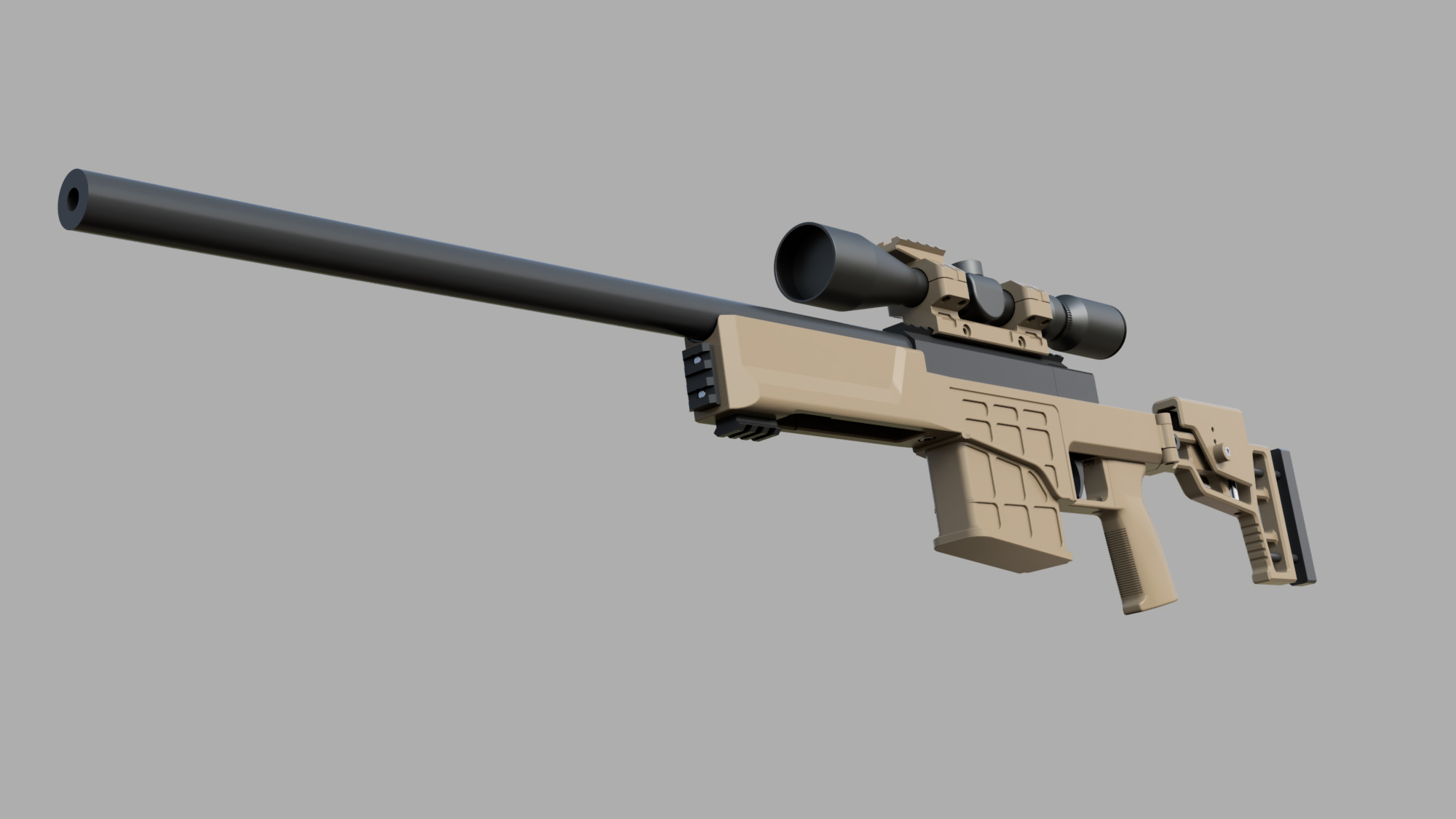 STL file L96 BODY KIT | MOD. 4 🔫・3D print object to download・Cults