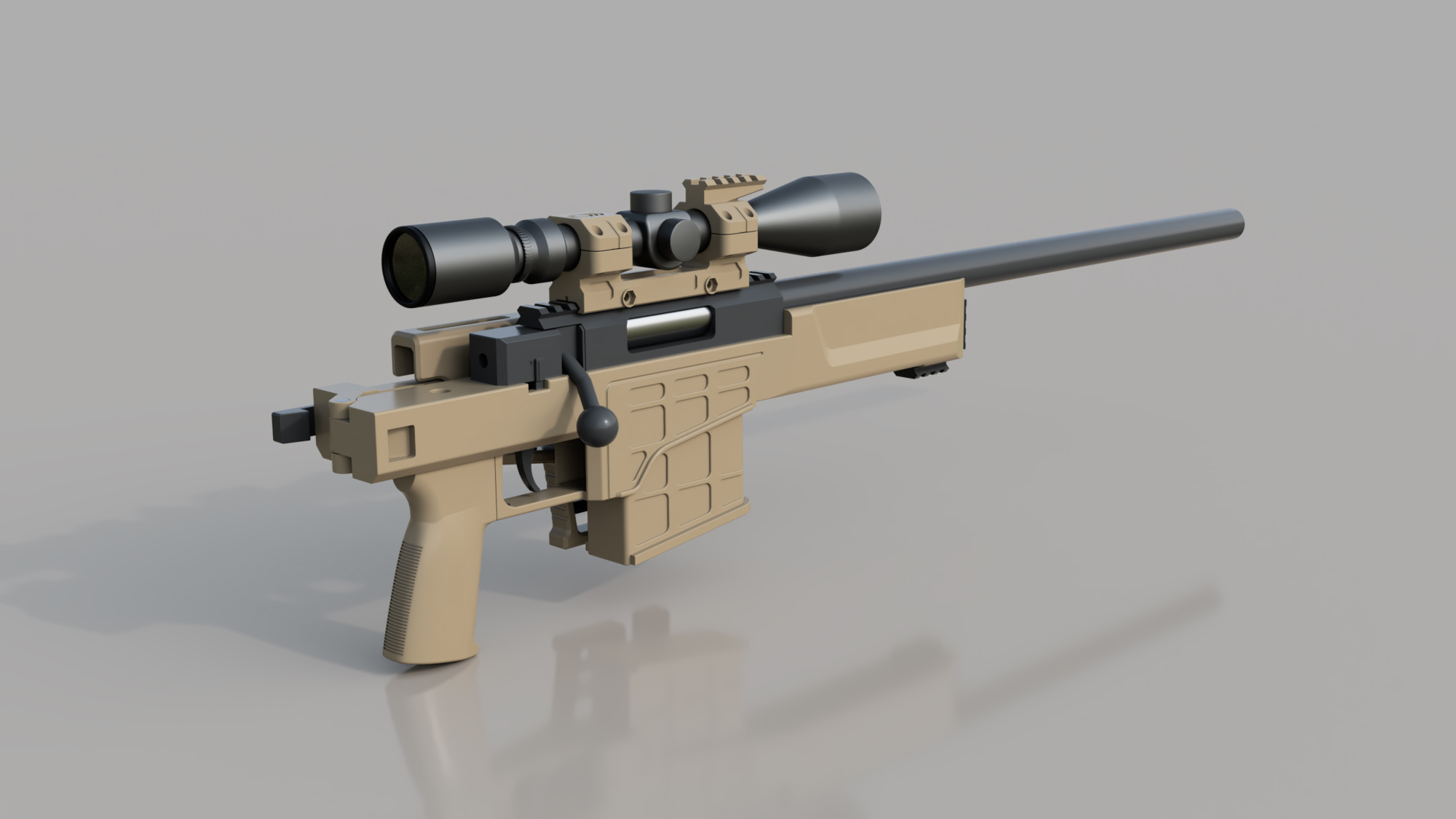 STL file L96 BODY KIT | MOD. 4 🔫・3D print object to download・Cults