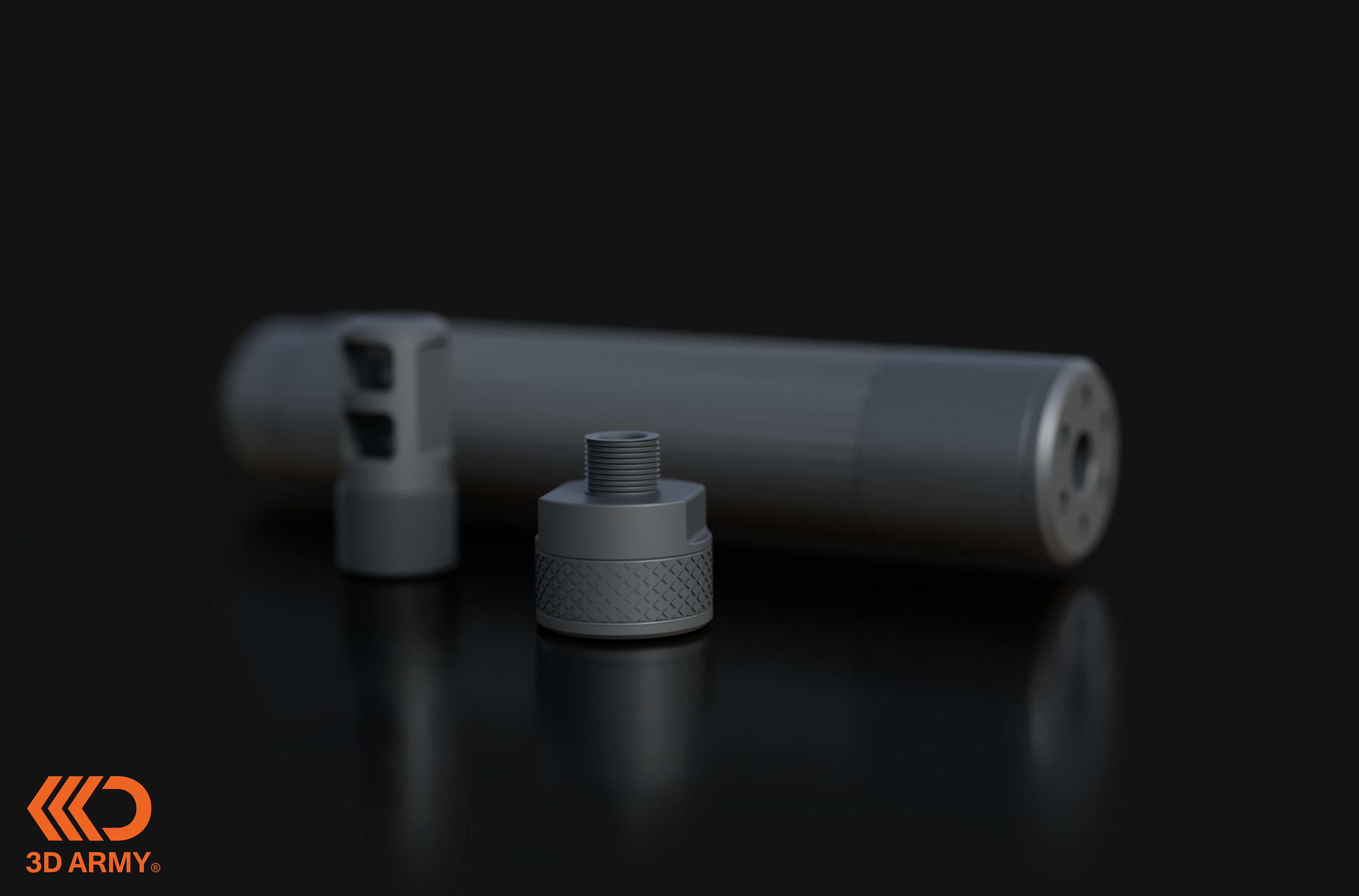 STL file SRS A1 & A2 THREAD ADAPTER | 24 CW TO 14 CCW・3D printable ...