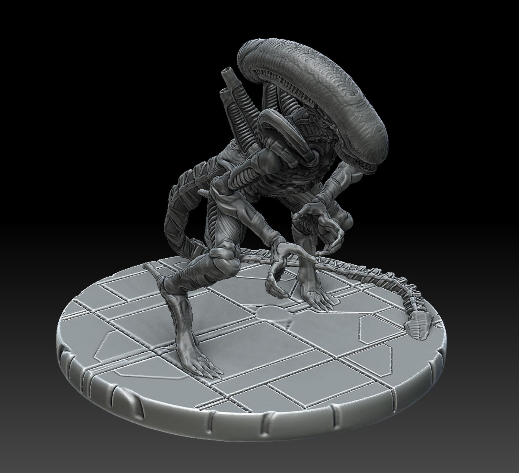 STL file Xenomorph #2・3D printer design to download・Cults