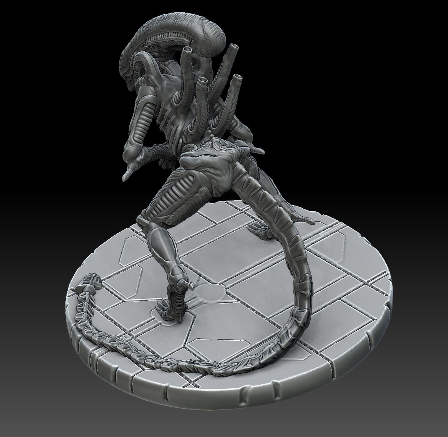 STL file Xenomorph #2・3D printer design to download・Cults