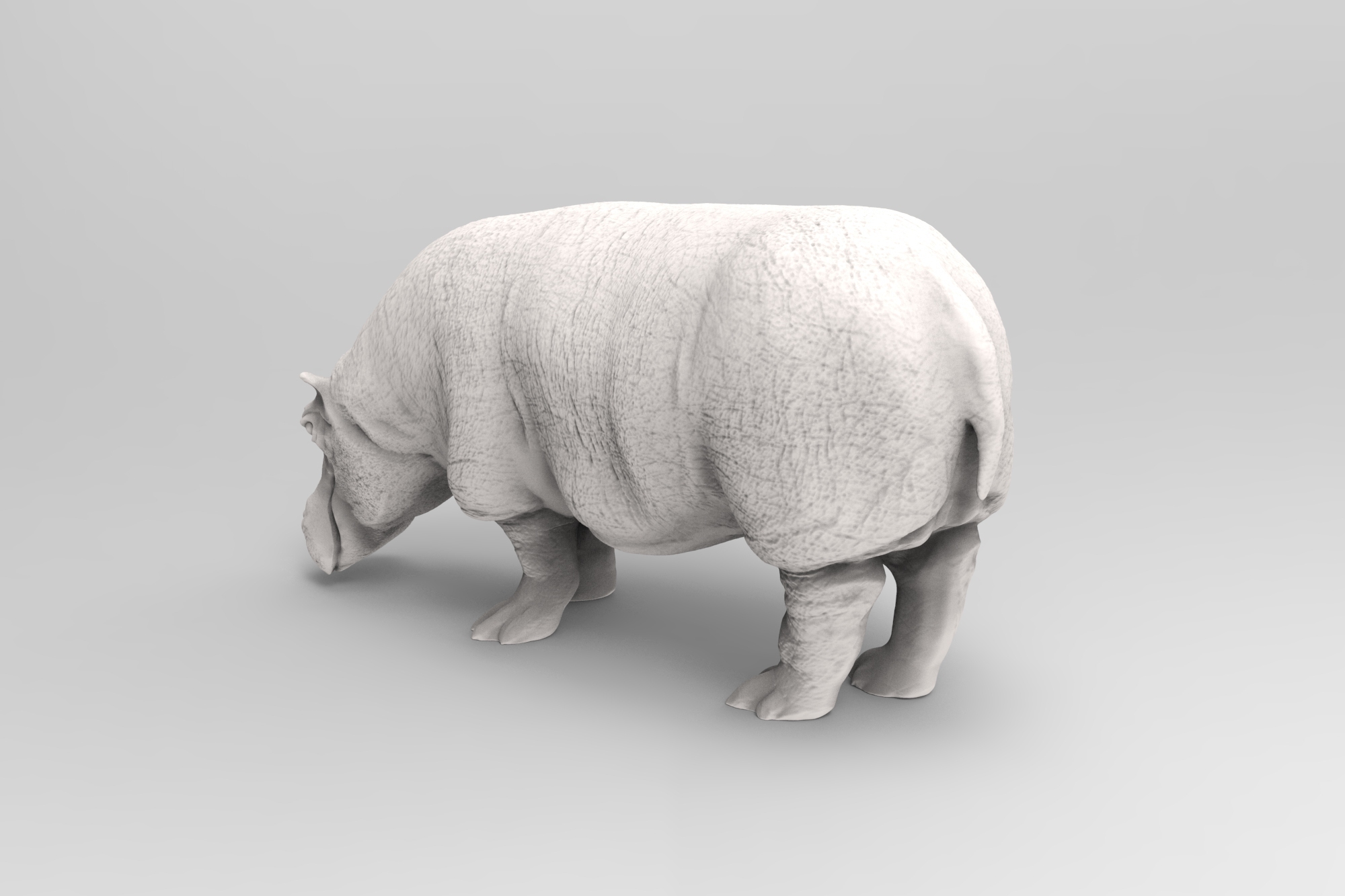 STL file Hippo #1・3D printer design to download・Cults