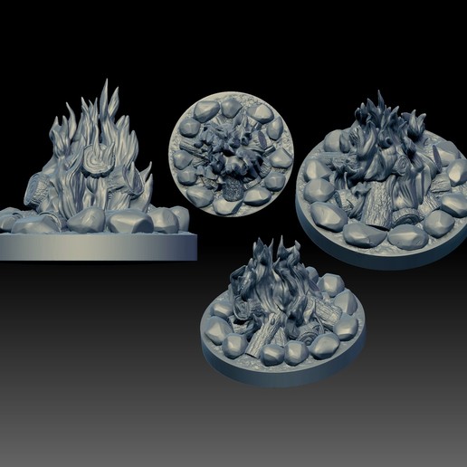 Download STL file Campfire for Scythe • 3D printing model ・ Cults