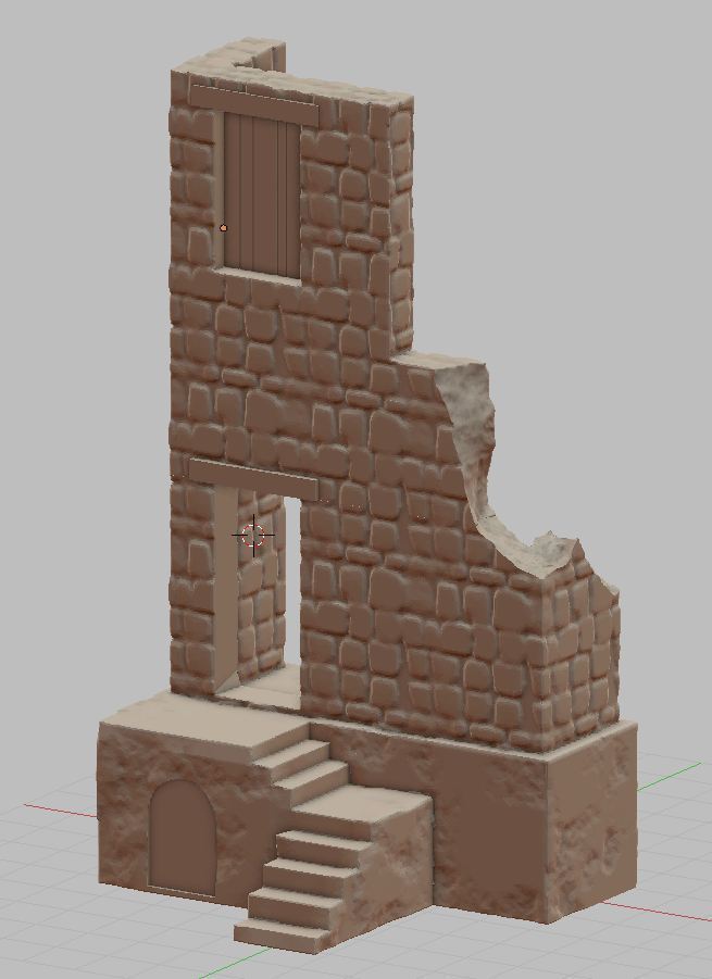 STL file Destroyed building・3D printable model to download・Cults