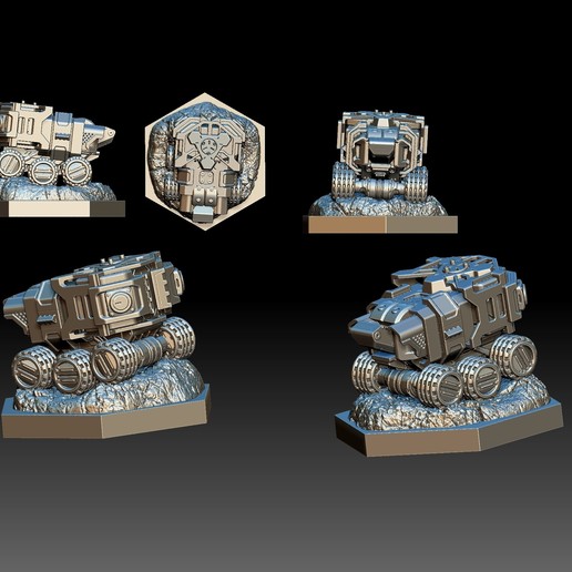 Download STL file Terraforming Mars, Rover • 3D printer model ・ Cults