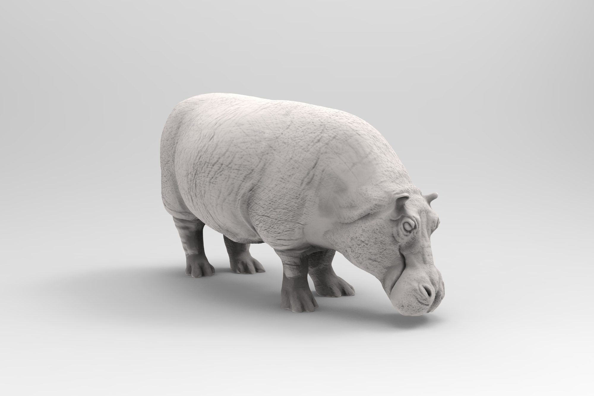 STL file Hippo #1・3D printer design to download・Cults