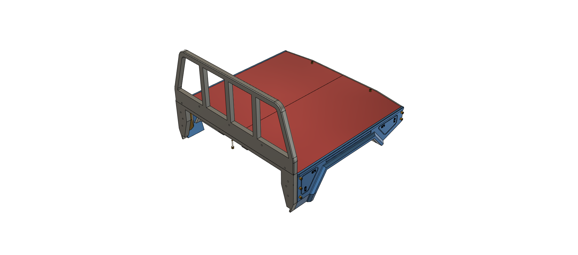 STL file truck Flat bed custom for TRX4 SCX 🚚・3D printing model to ...