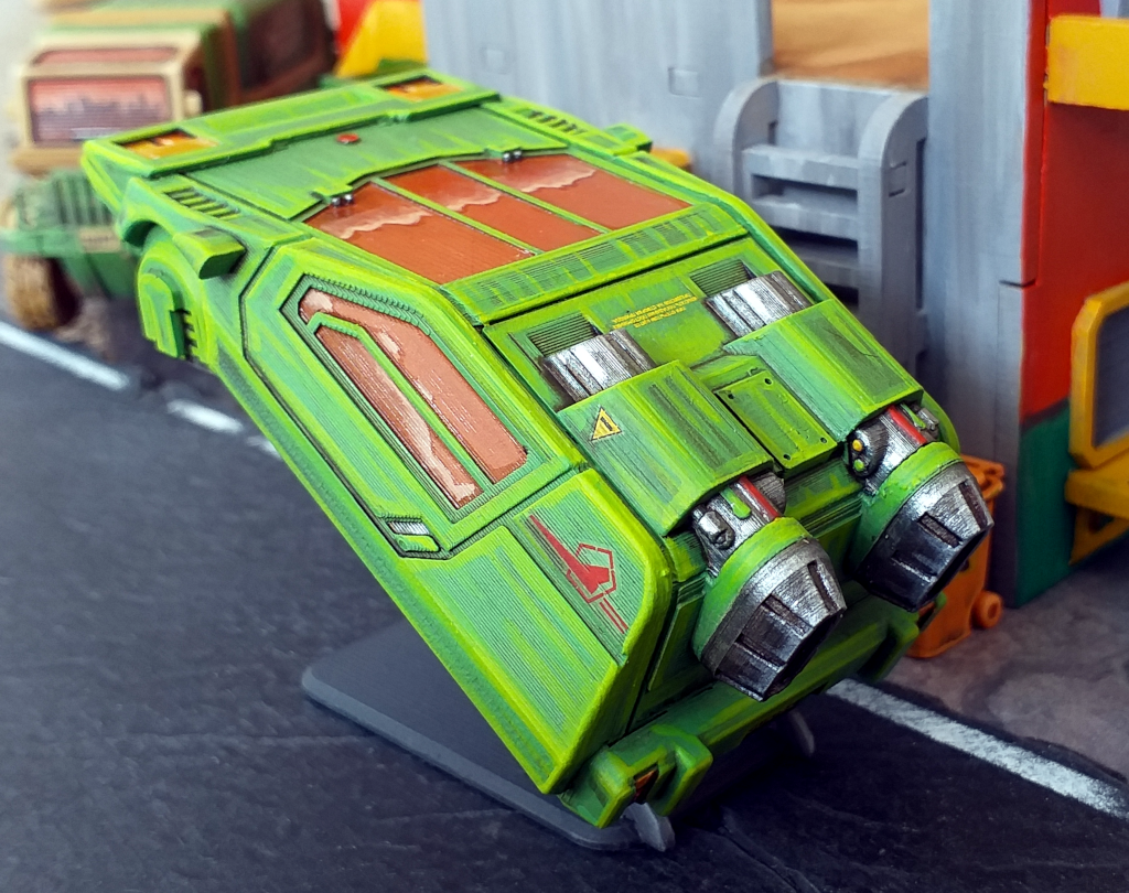 3D file Cyberpunk Hover Car - 28mm・3D printing design to download・Cults